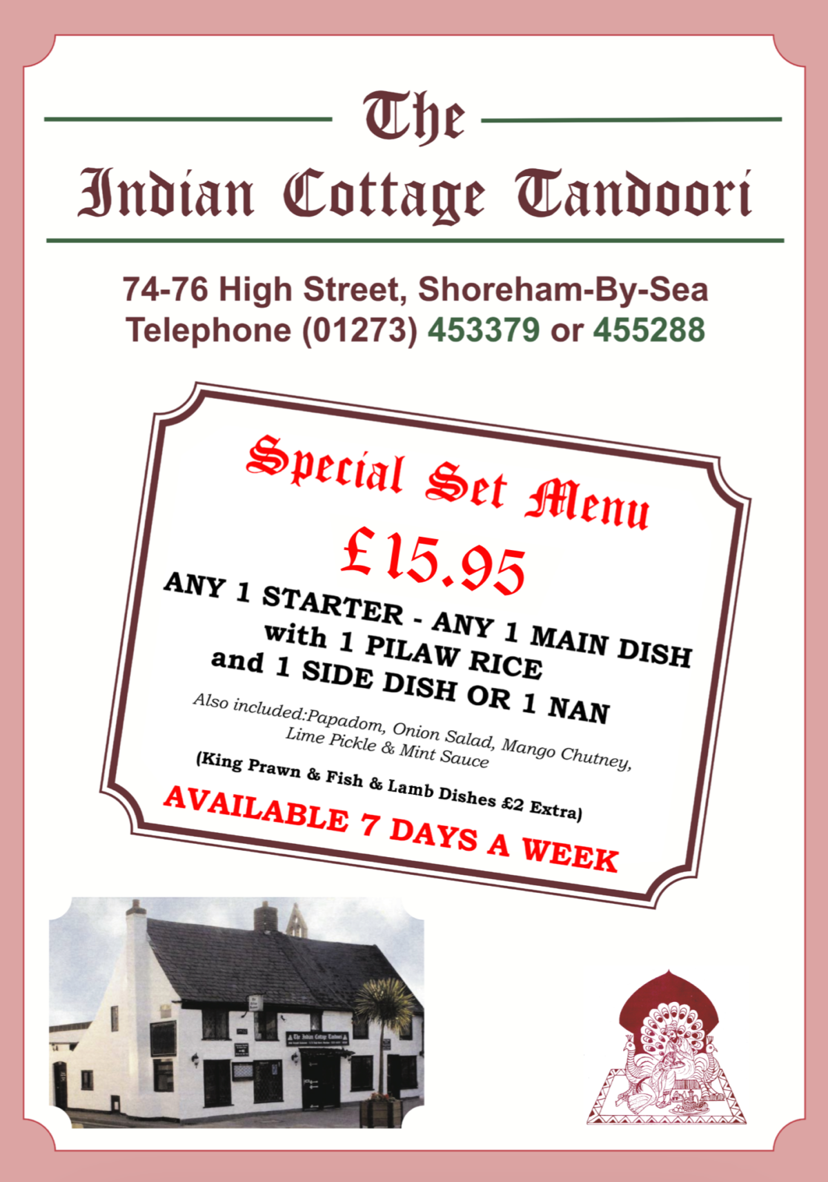 Special Set Meal – Indian Cottage Tandoori
